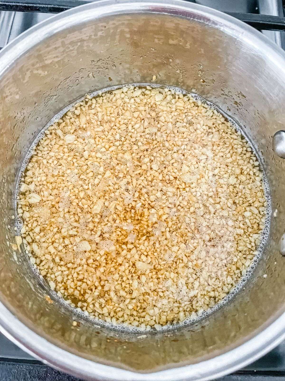 Fried Garlic Oil - Toast to Home